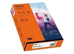 4011211078470 - Farbiges Kopierpapier tecno colors DIN A4 120 g m² intensivorange 1 Paket = 250 Blatt