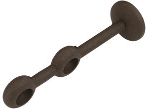 4016318009747 - Gardinenstangenhalter Doppelträger Träger 2-läufig Esperanca für 16 mm Stangen Gardinenstangenhalterungen Gr Länge 142 cm braun (rostbraun) Gardinenstangenhalter Gardinenstangenhalterungen Träger Wandhalter