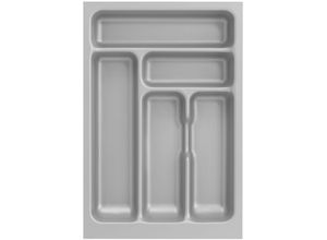 4043625339090 - OPTIFIT Besteckeinsatz Schubladeneinsätze Breite 40 cm passend für Schubkästen der Serien Faro Kalmar Mini… Gr B T 318 cm x 473 cm grau Besteckeinsatz Schubladeneinsatz Küchen-Ordnungshelfer Schubladeneinsätze