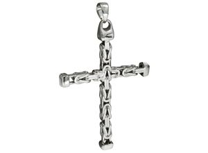 4006046338516 - Ketten-Anhänger FIRETTI Schmuck Geschenk Silber 925 Halsschmuck Anhänger Kreuz Schmuckanhänger Gr Silber 925 (Sterlingsilber) 161 g silberfarben Herren Anhänger zu Hoodie Shirt Jeans Sneaker Anlass Geburtstag Weihnachten