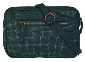 4260543059309 - Umhängetasche SAMANTHA LOOK Damen Gr B H T 25cm x 18cm x 6cm onesize blau Leder Taschen echt Leder Made in Italy