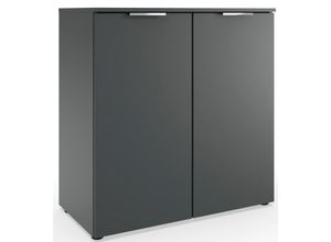 4065979030447 - Kommode WIMEX Level by fresh to go grau (graphit) B81 H84 T41 Spanplatte Sideboards 2-türig mit soft-close Funktion 81cm breit 84cm hoch