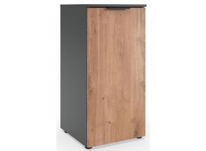 4065979030997 - Kommode WIMEX Level by fresh to go schwarz (front plankeneiche nachbildung korpus graphit) B41cm H92cm T41cm Spanplatte Sideboards 1-türig mit soft-close Funktion 41cm breit 92cm hoch