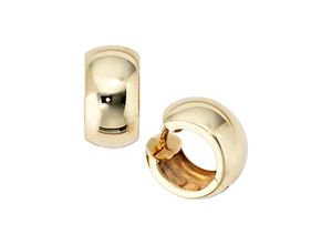 4061861028578 - Paar Creolen JOBO Ohrringe Gr Gelbgold 333 goldfarben (gelbgold 333) Damen Creolen breit rund 333 Gold