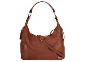 4260543061517 - Shopper SAMANTHA LOOK Damen Gr B H T 41cm x 30cm x 11cm onesize braun (cognac) Leder Taschen echt Leder Made in Italy
