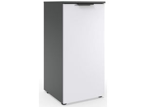 4065979031154 - Kommode WIMEX Level by fresh to go weiß (front weiß korpus graphit) B41 H92 T41 Spanplatte Sideboards 1-türig mit soft-close Funktion 41cm breit 92cm hoch