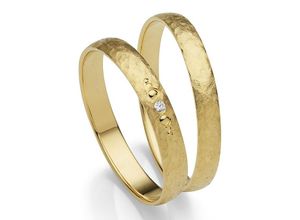 4007972655357 - Trauring FIRETTI Schmuck Geschenk Gold 375 Hochzeit Ehering LIEBE Fingerringe Gr 50 ohne Brillant Gelbgold 585 3 mm gelb (gelbgoldfarben) Trauringe Made in Germany wahlweise mit oder ohne Brillant