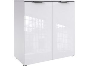 4065979032632 - Kommode WIMEX level36 D by fresh to go weiß (korpus weiß front lack weiß) B81cm H92cm T41cm Spanplatte Sideboards 2-türig mit soft-close Funktion 81cm breit 92cm hoch