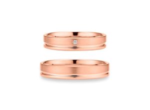 4045228982024 - Trauring PHÖNIX Schmuck Geschenk Gold 333 Ehering LIEBE versch Varianten Fingerringe Gr 49 ohne Brillant Roségold 333 40 mm rosegold (roségoldfarben) Trauringe Goldring mit oder ohne Brillant - Made in Germany