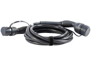 7340103403241 - Autoladekabel Kabel für Elektrofahrzeuge einphasig Typ 1 bis zu 74 kW (32 A) IP44 Gr 500 cm schwarz Netzanschluss