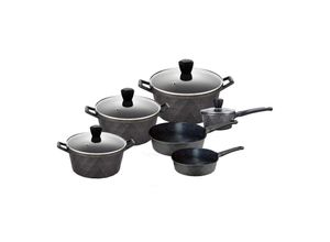 4255698269512 - 12-Teilig Kochtopf Set Grau