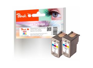 7640162272841 - C51 C 2 Druckköpfe XL 2*col ersetzt Canon CL-51C*2 0618B001 für zB Canon Pixma IP 2200 Canon Pixma IP 6200 Canon Pixma IP 6210 D (wiederaufbereitet)