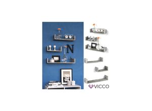 4251421939639 - VICCO 3er Set Wandregal Hängeregal Bücherregal Wandboard Trend Regal Beton