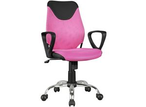 4251745758091 - Jugenddrehstuhl DAVOS Nylon ergonomisch höhenverstellbar in Limette Schwarz Blau Schwarz Pink Schwarz