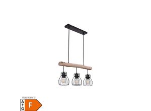 4059157095878 - Etc-shop - Retro Pendel Decken Leuchte Holz Balken fernbedienung Lampe dimmbar im Set inkl rgb led Leuchtmittel
