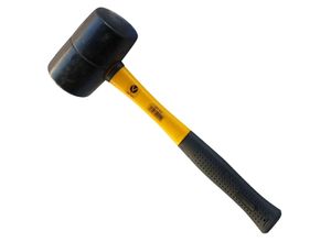 4060873224381 - Vago-Tools Gummihammer 1200 g Hammer Ausbeulhammer Schonhammer Fiberglasstiel