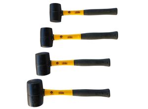 4060873224398 - Vago-Tools 4 tlg Set Gummihammer 370   500   700   1200 g Hammer Ausbeulhammer