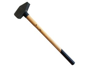 4060873224190 - Vago-Tools Schlosserhammer Hickorystiel 3 kg Hammer Vorschlaghammer Stielschutz