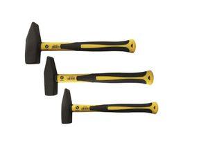 4060873199979 - Vago-Tools Profi 3 tlg Set Schlosserhammer Fiberglas Stiel Schlosser 300g 800g 1000g