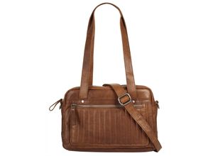 8718749073699 - Henkeltasche SPIKES & SPARROW Damen Gr B H T 28cm x 17cm x 10cm onesize braun (cognac) Leder leicht glänzend unifarben Taschen echt Leder