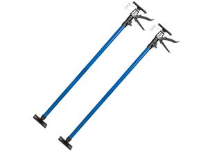 4260435991939 - tectake® 2er-Set Teleksopstützen stufenlos höhenverstellbar Belastbarkeit 30 kg je Stütze mit Schnellspannsystem