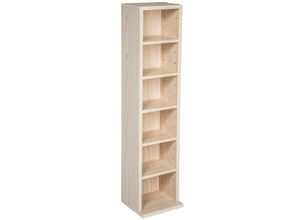 4260435992004 - tectake® CD DVD Regal in Holzoptik höhenverstellbare und herausnehmbare Zwischenböden 90 x 21 x 20 cm