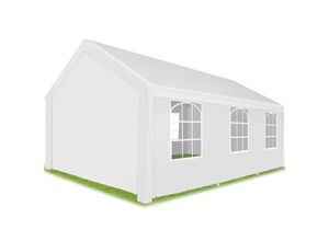 4061173043542 - tectake® Pavillon 6 x 4 m Klicksystem inklusive Spannseilen und Heringen