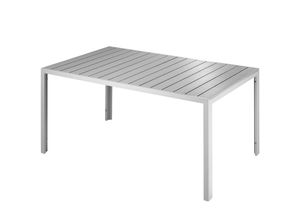 4061173208491 - tectake® Gartentisch aus Aluminium und Kunststoff wetterfest und UV-beständig 150 x 90 x 745 cm