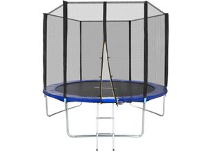 4061173077844 - Tectake - Trampolin Garfunky mit Sicherheitsnetz - Fitness Trampolin Gartentrampolin Kindertrampolin - 305 cm - schwarz blau