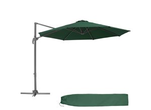 4061173031341 - tectake® Sonnenschirm Ø 300 cm 6 einstellbare Neigungsstufen UV-Schutz 50+ inklusive Schutzhülle