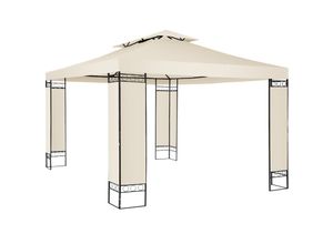 4061173043658 - tectake® Gartenpavillon 39 x 29 m Doppeldachsystem inklusive Spannseilen und Heringen