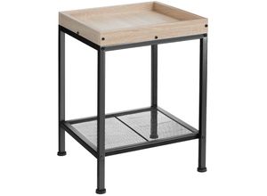 4061173205735 - tectake® Beistelltisch Industrial Style mit Ablage in Tablettform und Gitterablage 415 x 41 x 56 cm