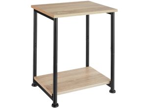 4061173231307 - tectake® Beistelltisch Yonkers 385x30x515cm - Industrial Holz hell Eiche Sonoma