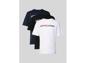 5715097302610 - T-Shirts Jack & Jones col ras-du-cou ecorp logo (x3)