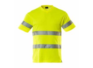 5711074894208 - T-Shirt V-Ausschnitt moderne Passform T-shirt Gr m hi-vis gelb - hi-vis gelb - Mascot