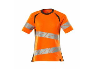 5711074877898 - T-Shirt Damenpassform T-shirt Gr l one hi-vis orange dunkelanthrazit - Mascot