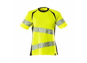 5711074803668 - T-Shirt Damenpassform T-shirt Gr m one hi-vis gelb schwarz - Mascot