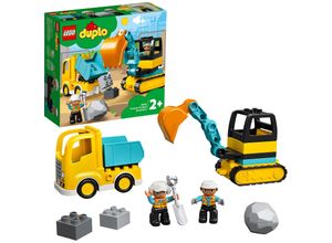 5702016618204 - LEGO Duplo Bau LKW & Kettenbagger Kleinkind Gebäude Spielzeug 10931 Bauset Ab 2 Jahre