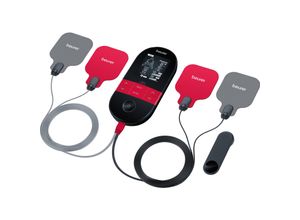 4211125646639 - beurer Beur Digital TENS EMS EM 59 Heat bk mit 4 selbstklebenden Gel-Elektroden (64663)