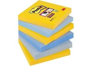 0638060652831 - Post-it New York Super Sticky Haftnotizen 76 x 76 mm Farbig Sortiert Quadratisch 6 Stück à 90 Blatt