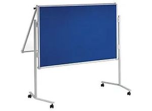 4002390024297 - Moderationstafel Pro 638 07 82 120x150cm Textil + Whiteboard (beidseitig) pinnbar klappbar beschreibbar magnetisch mit Ro