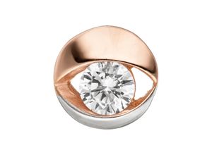 4061861029322 - Runder Anhänger JOBO Schmuckanhänger Gr Roségold 333 rosegold (roségold 333) Damen Anhänger rund 333 Roségold bicolor mit Zirkonia