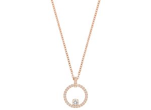 9009652024465 - Kette mit Anhänger SWAROVSKI CREATIVITY CIRCLE WEISS ROSÈ VERGOLDUNG 5202446 Halsketten Gr Metall Länge 43 cm rosegold (roségoldfarben kristallweiß) Damen Ketten mit Anhänger