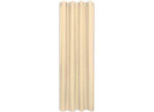 4007863521655 - Vorhang Laurin Gr 1 beige Gardinen 235cm Ösen 140cm Polyester HxB 235x140 Ösenschal aus Dekostoff Uni B140cm H235cm