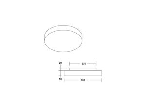 4251433920984 - BRUMBERG Deckenleuchte Celtis Mini E27 Chintz braungrau