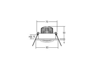 4251433910077 - BRUMBERG LED-Einbaustrahler Berrie-R 3000K on off nickel