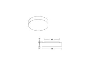 4251433938224 - BRUMBERG LED-Deckenleuchte Celtis Maxi 3000 K hellblau