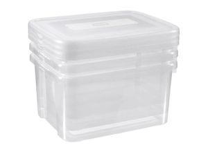 5412006782647 - Bonnevie - Aufbewahrungsboxen-Set Handy 3x25L Transparent vidaXL187858