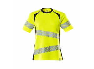 5711074803774 - T-Shirt Damenpassform T-shirt Gr s one hi-vis gelb schwarzblau - Mascot