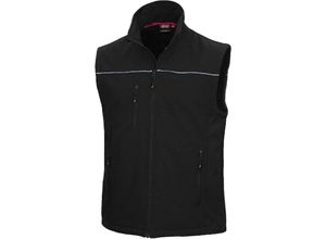 4059904037823 - Motion tex light Softshellweste schwarz 5XL 7160-5XL - Nitras